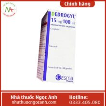Dedrogyl 15mg/100ml là thuốc gì, uống khi nào, giá bao nhiêu, cách dùng?