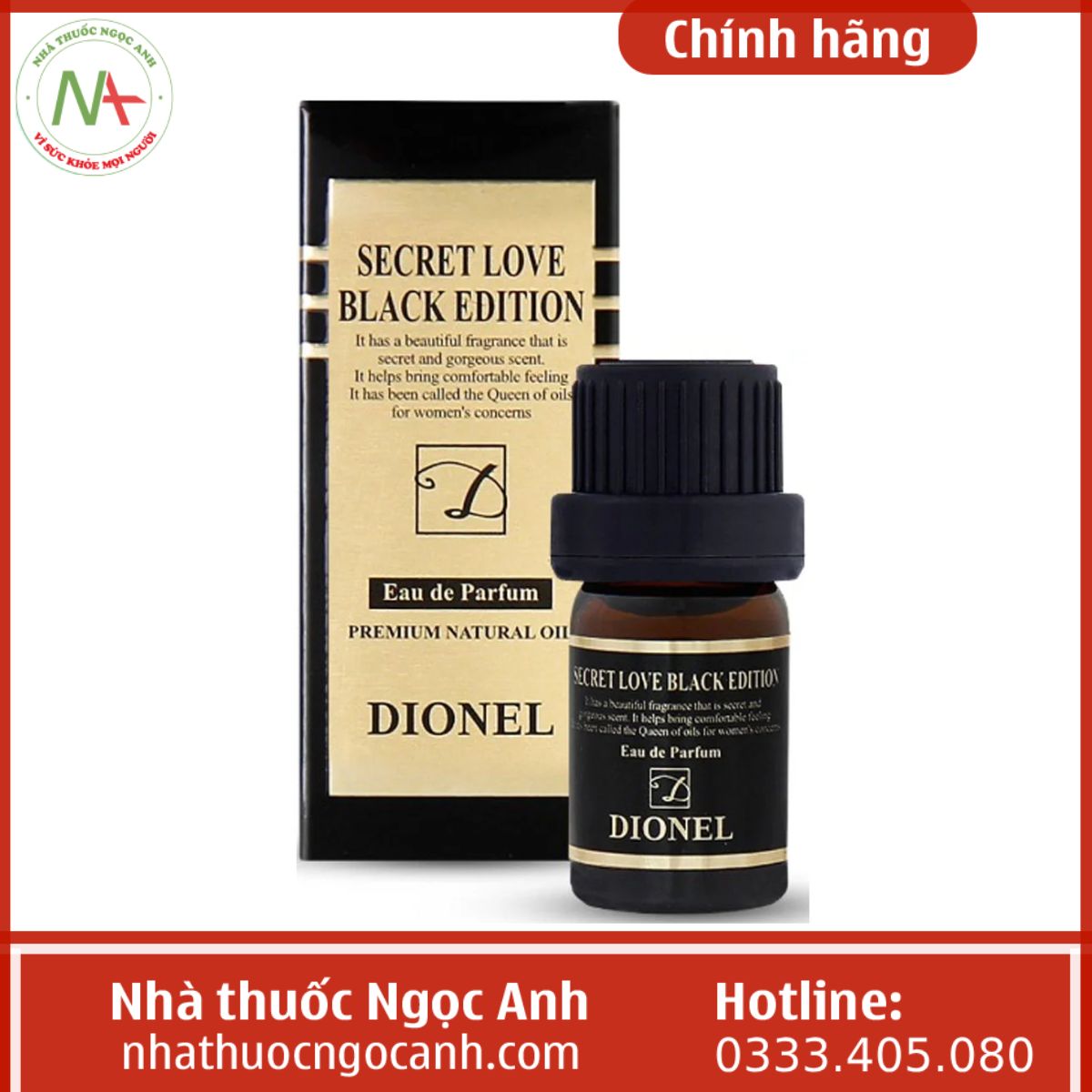 Nước hoa vùng kín Dionel Secret Love Black Edition giá bao nhiêu, mua ở đâu?