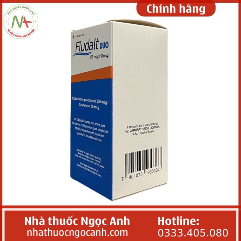 Thuốc Fludalt Duo 250mcg/50mcg có tác dụng gì, giá bao nhiêu, mua ở đâu?