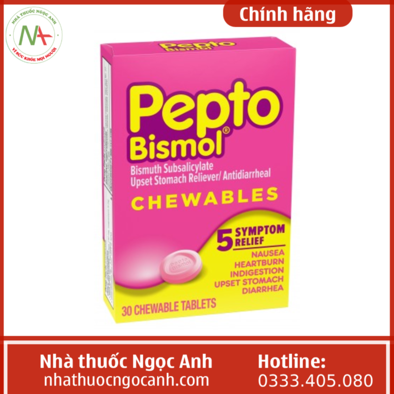 Kẹo ngậm Pepto Bismol có tác dụng gì, giá bao nhiêu, mua ở đâu?