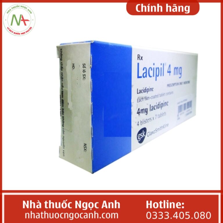 Thuốc Lacipil 4 mg là thuốc gì, giá bao nhiêu, có tác dụng gì, mua ở đâu?