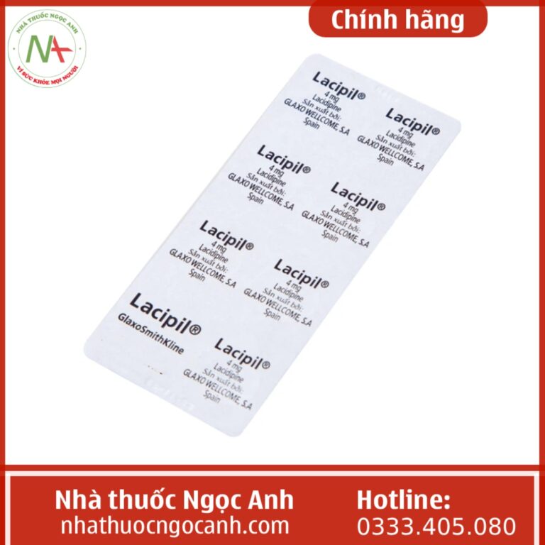 Thuốc Lacipil 4 mg là thuốc gì, giá bao nhiêu, có tác dụng gì, mua ở đâu?