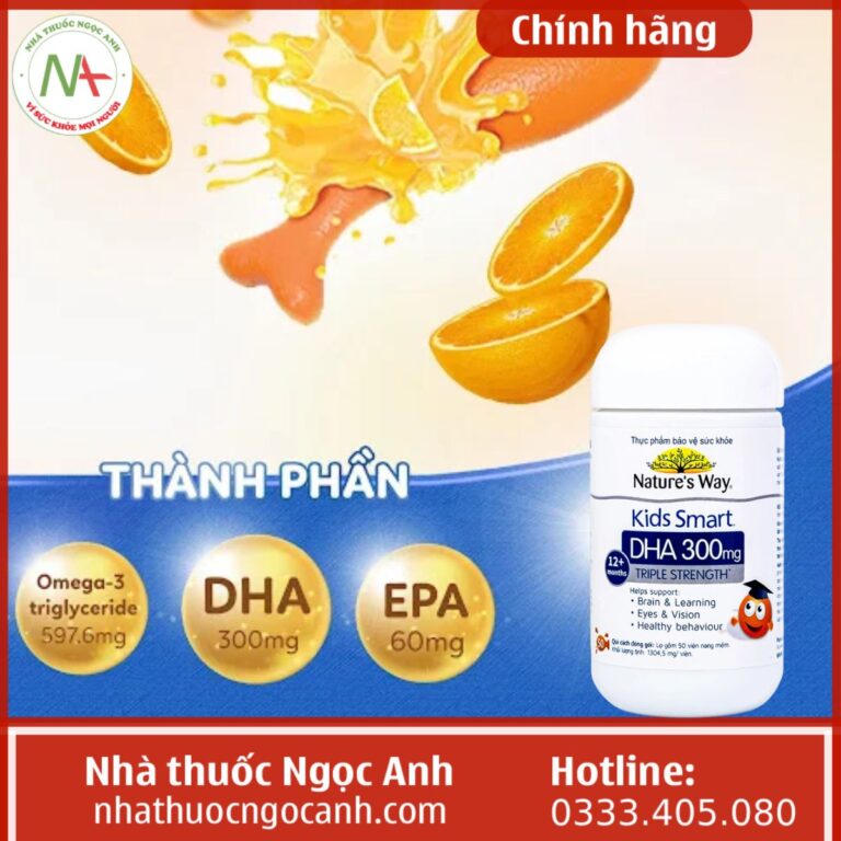 Thuốc Nature's Way Kids Smart DHA 300mg có tốt không, giá bao nhiêu ...