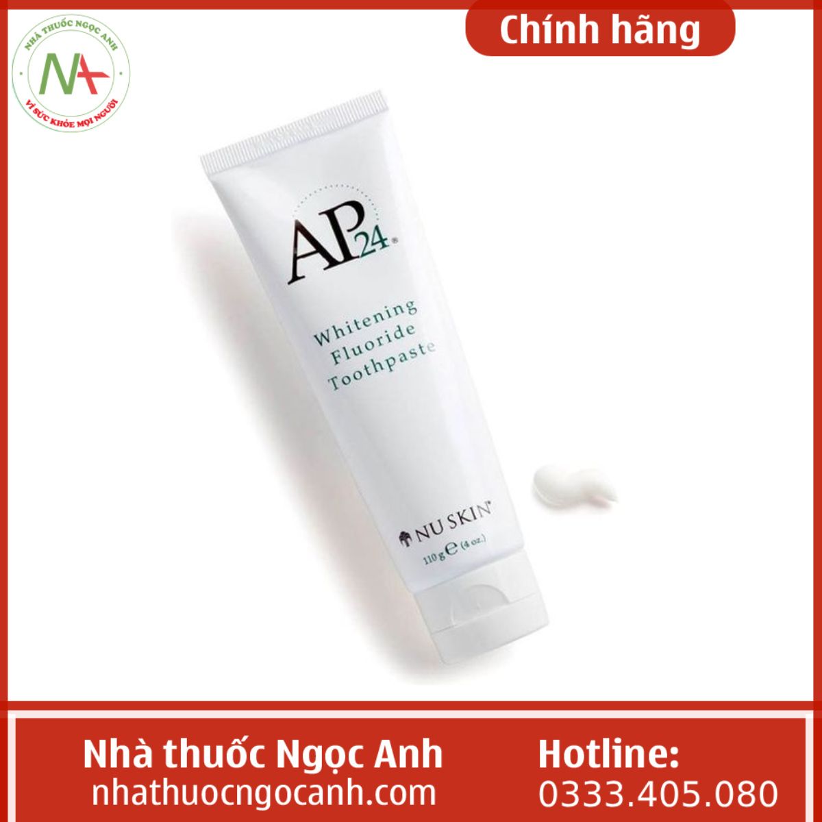Kem đáng răng Nuskin AP24 – Whitening Fluoride Toothpaste giá bao nhiêu ...