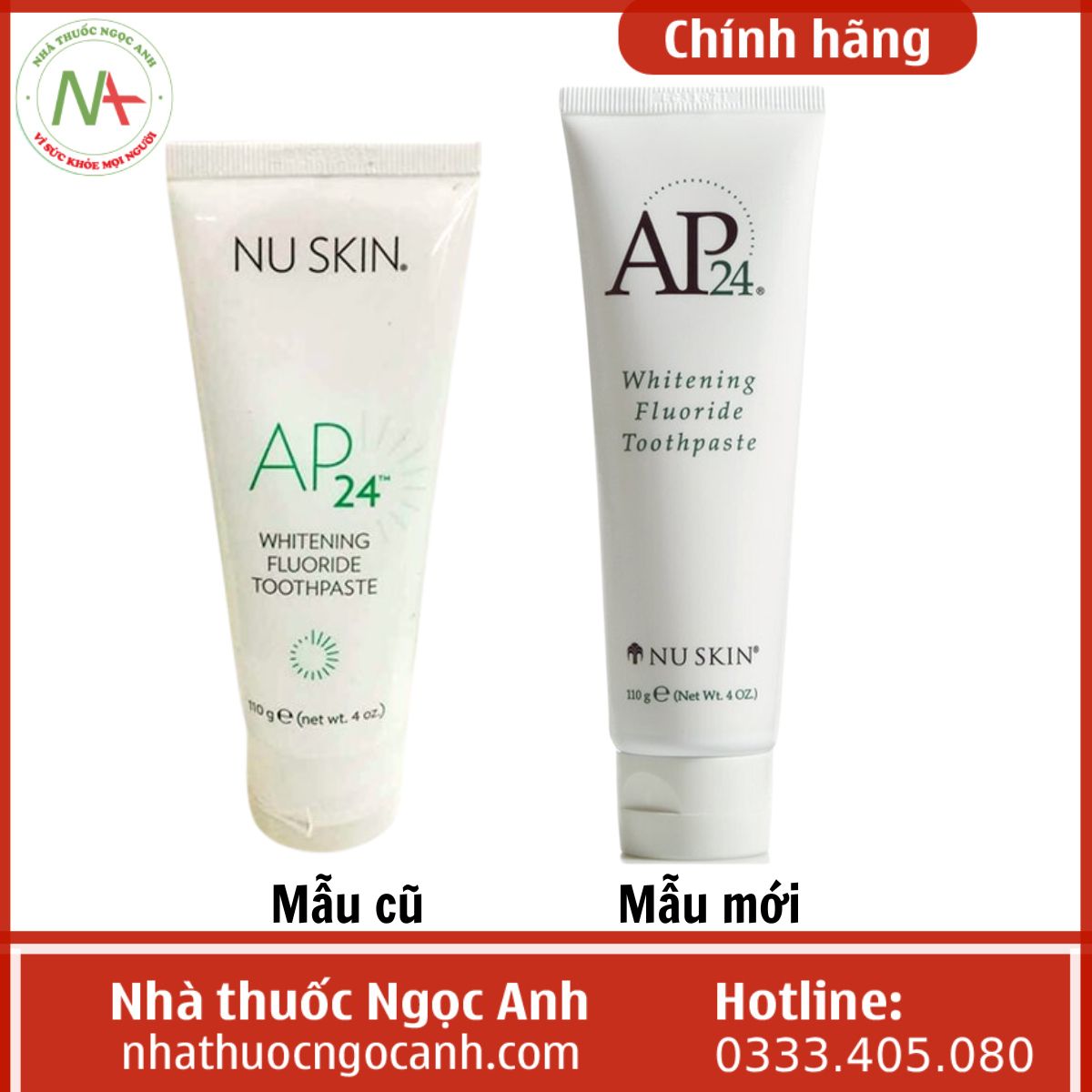 Kem đáng răng Nuskin AP24 – Whitening Fluoride Toothpaste giá bao nhiêu ...