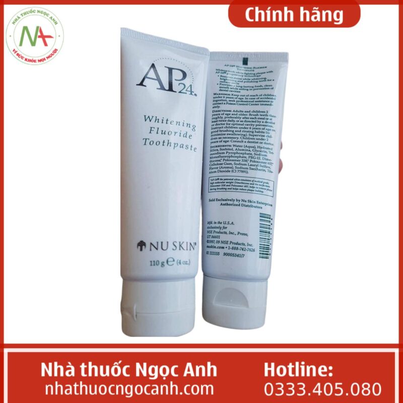 Kem đáng răng Nuskin AP24 – Whitening Fluoride Toothpaste giá bao nhiêu, mua ở đâu?