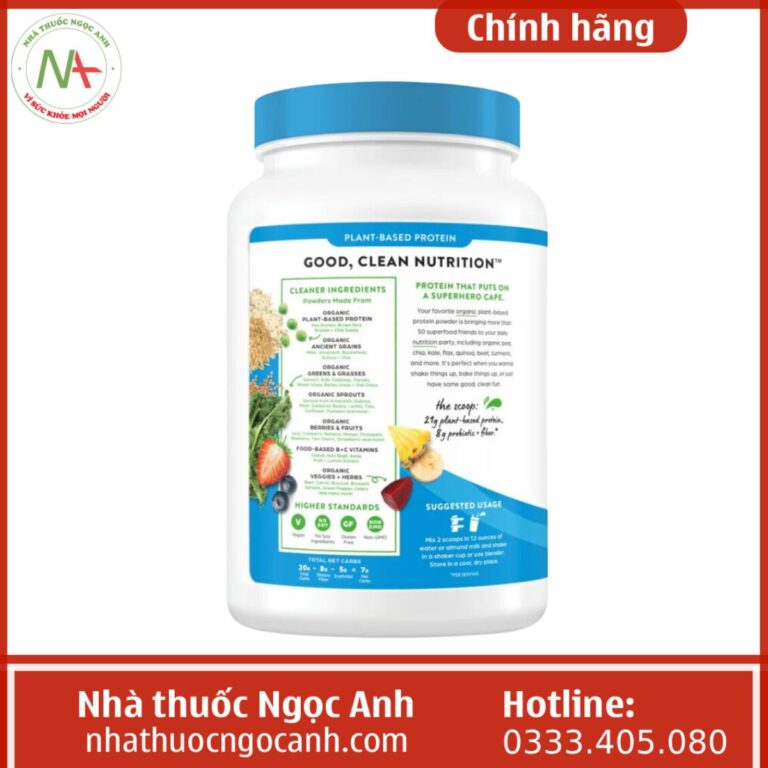 Orgain Organic Protein & Superfoods 918g có tốt không, mua ở đâu, giá ...