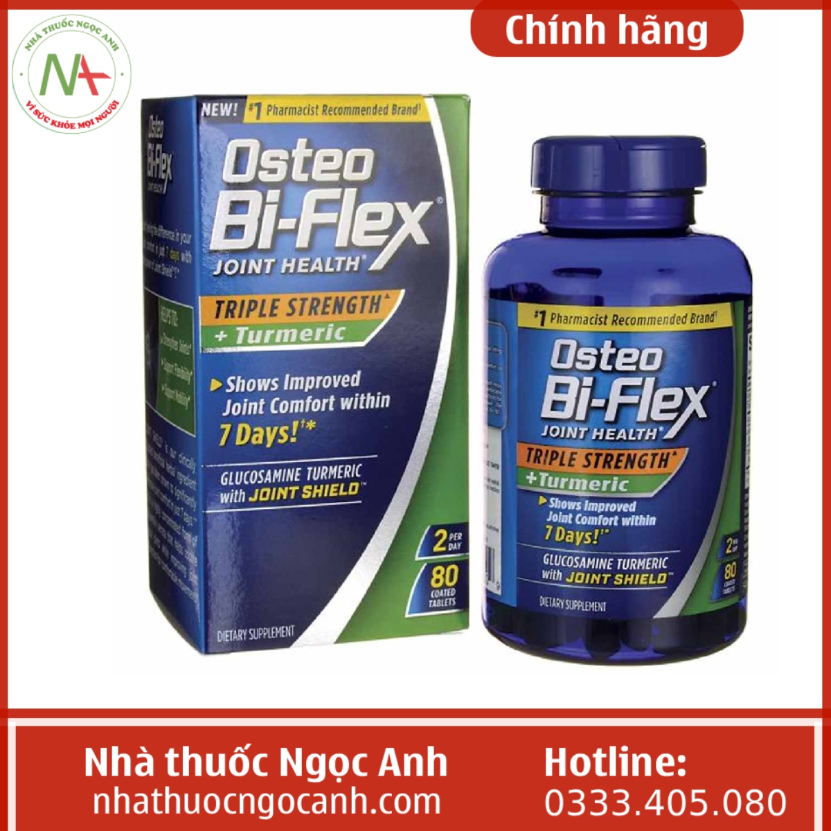 Thuốc Osteo Bi-Flex Triple Strength+Turmeric 80 viên có tác dụng gì, có ...
