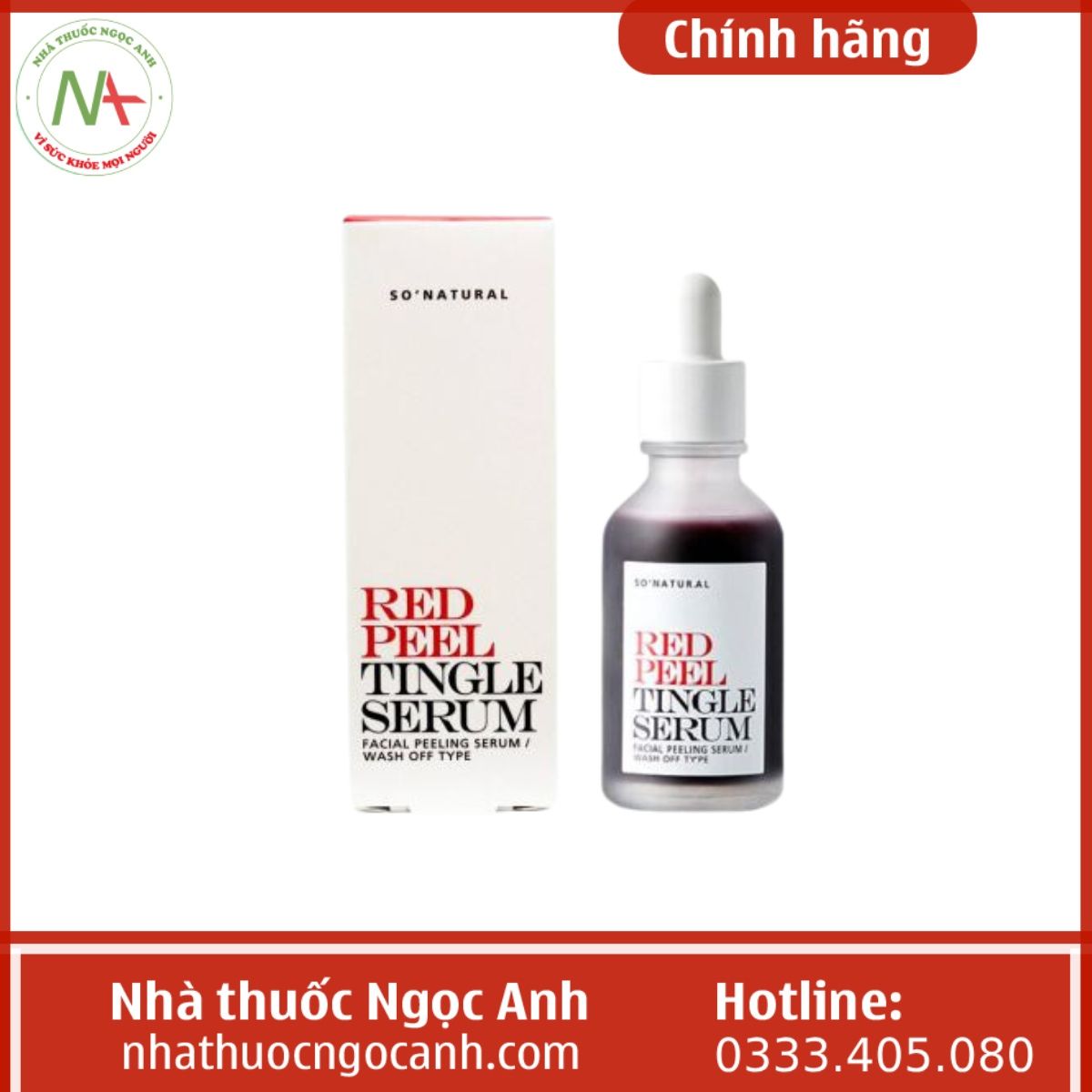 Cách sử dụng Red Peel Tingle Serum 35ml, sử dụng trong bao lâu, giá bao ...