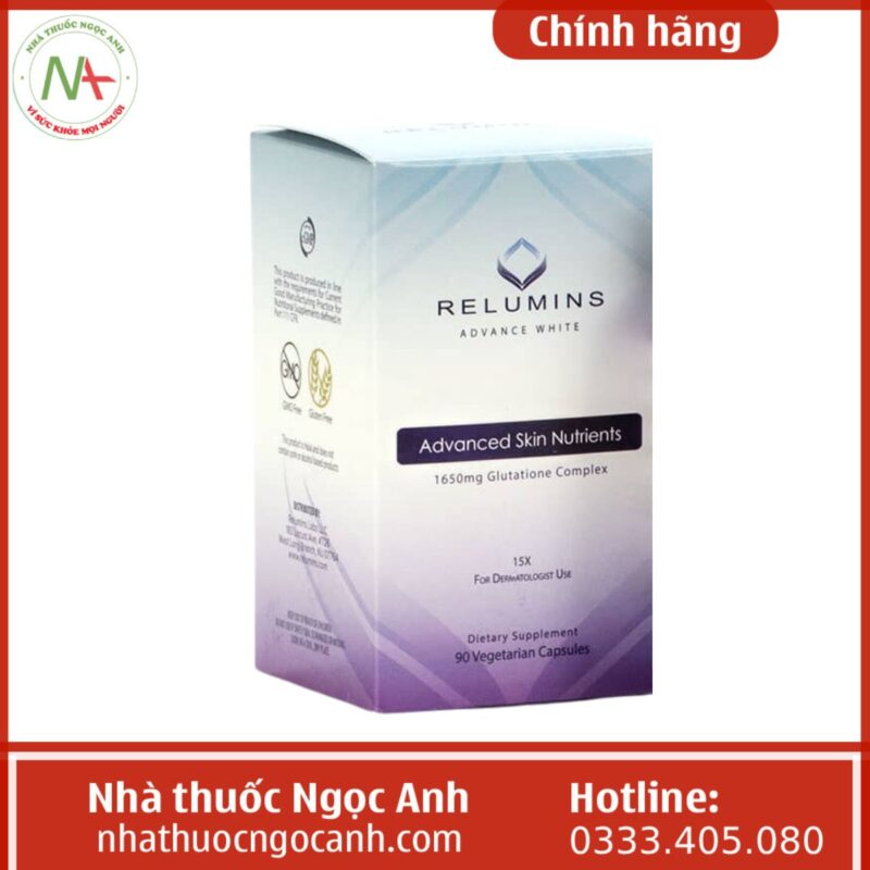 Thuốc Relumins Advance White 1650mg có tốt không, giá bao nhiêu, mua ở đâu?