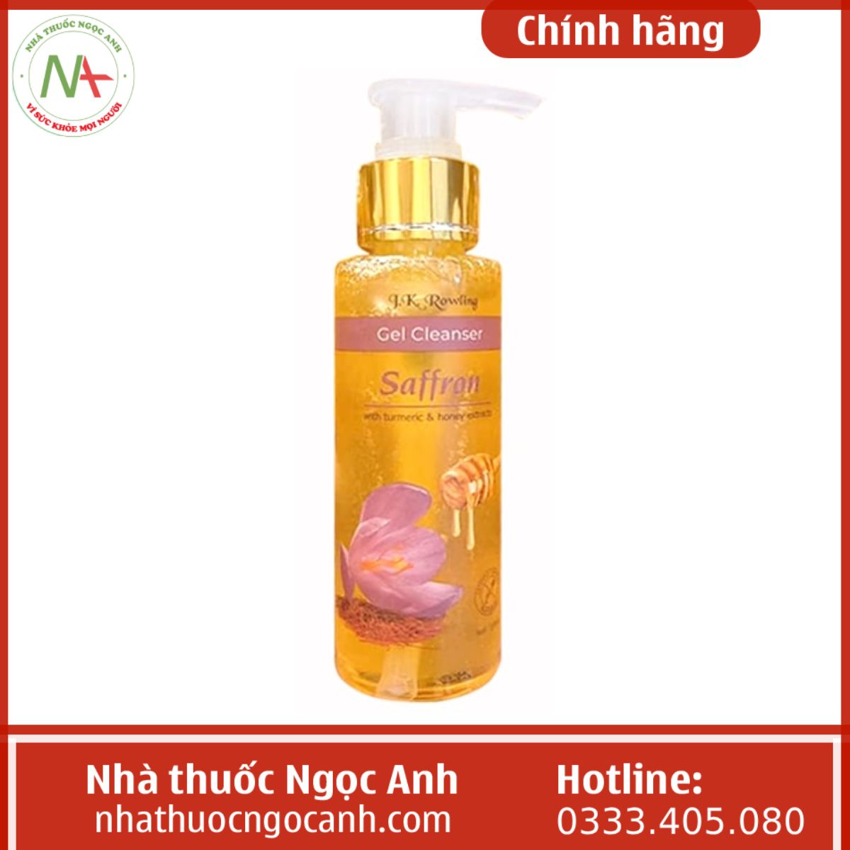 Sữa rửa mặt Saffron Gel Cleanser J.K Rowling có tốt không, giá bao ...
