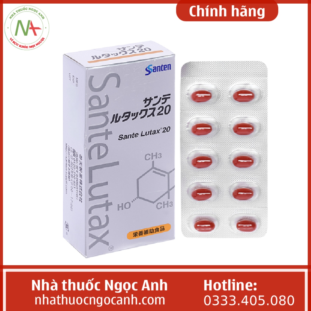 Thuốc bổ mắt Sante Lutax 20 của Nhật giá bao nhiêu, có tốt không, mua ở ...