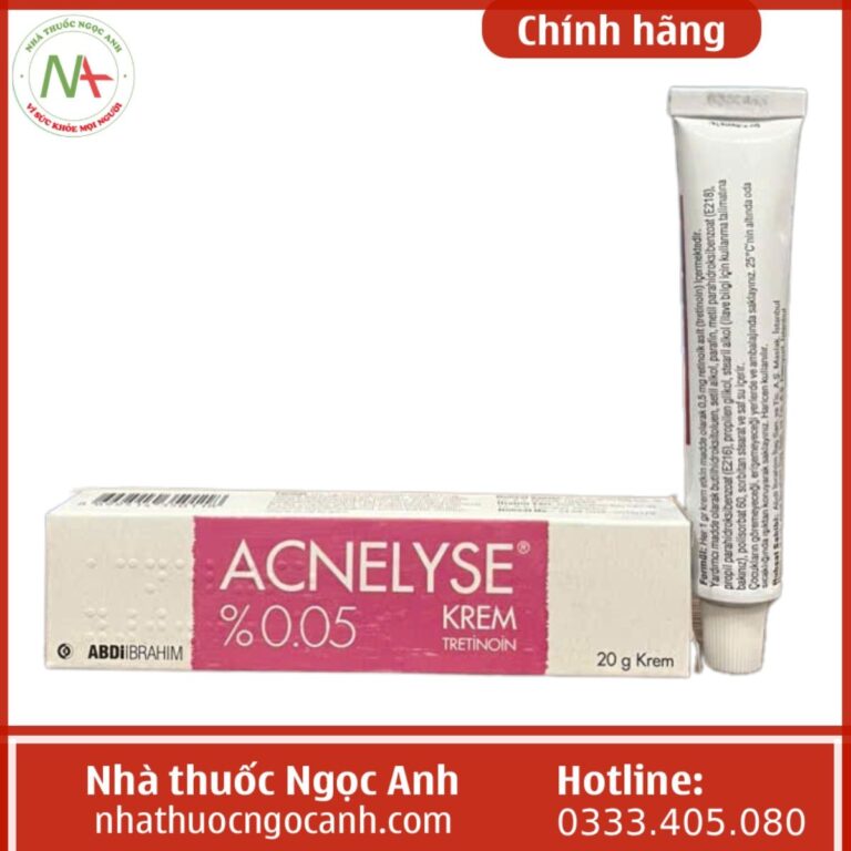Kem trị mụn Acnelyse Krem Tretinoin 0.05% của nước nào, giá bao nhiêu ...