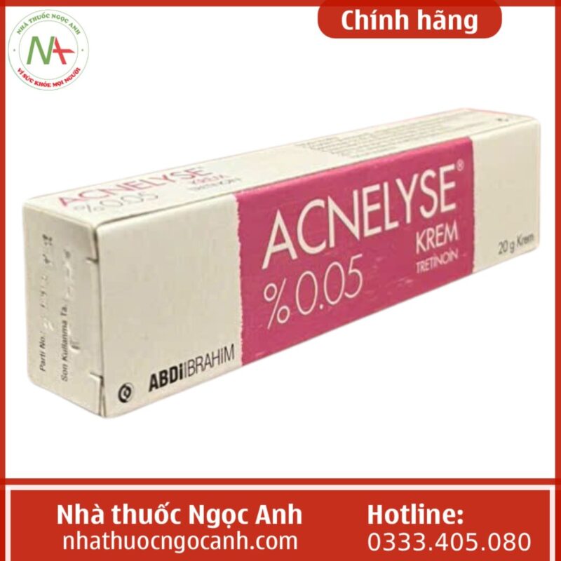 Kem trị mụn Acnelyse Krem Tretinoin 0.05% của nước nào, giá bao nhiêu ...