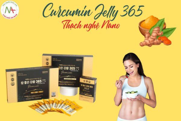 Thạch Nghệ Curcumin Jelly 365 có tốt không, review, giá bao nhiêu