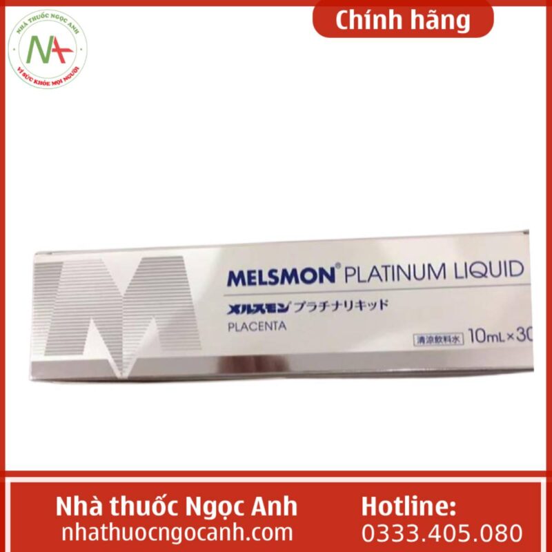 Nước uống nhau thai ngựa Melsmon Platinum Liquid có tốt không? giá bao ...