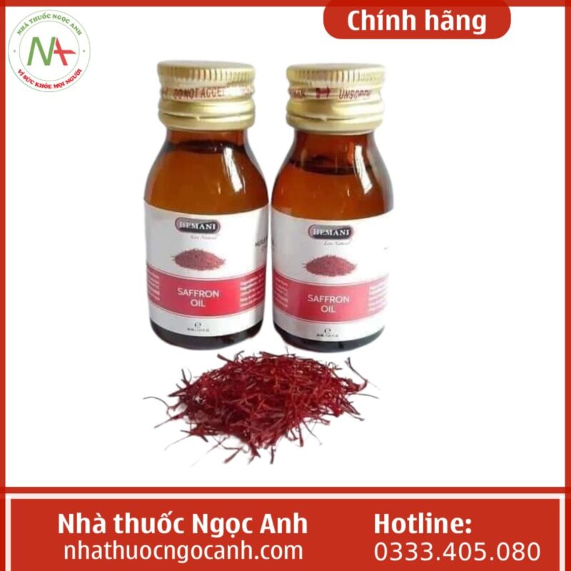 Tinh dầu Saffron Oil Hemani có tốt không, giá bao nhiêu, mua ở đâu