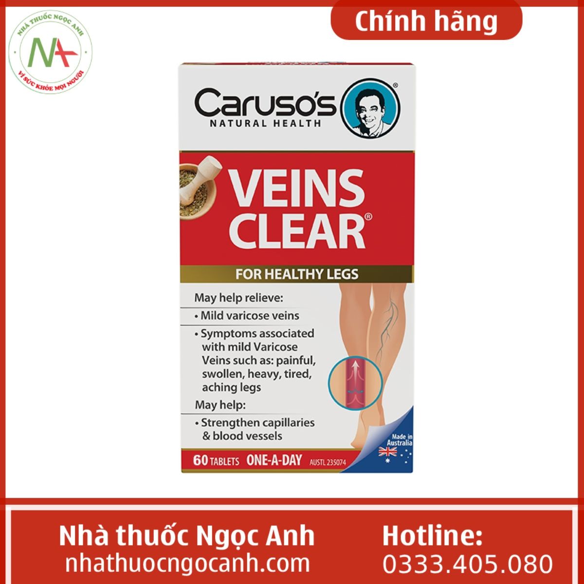 Thuốc Veins Clear là thuốc gì, giá bao nhiêu, mua ở đâu