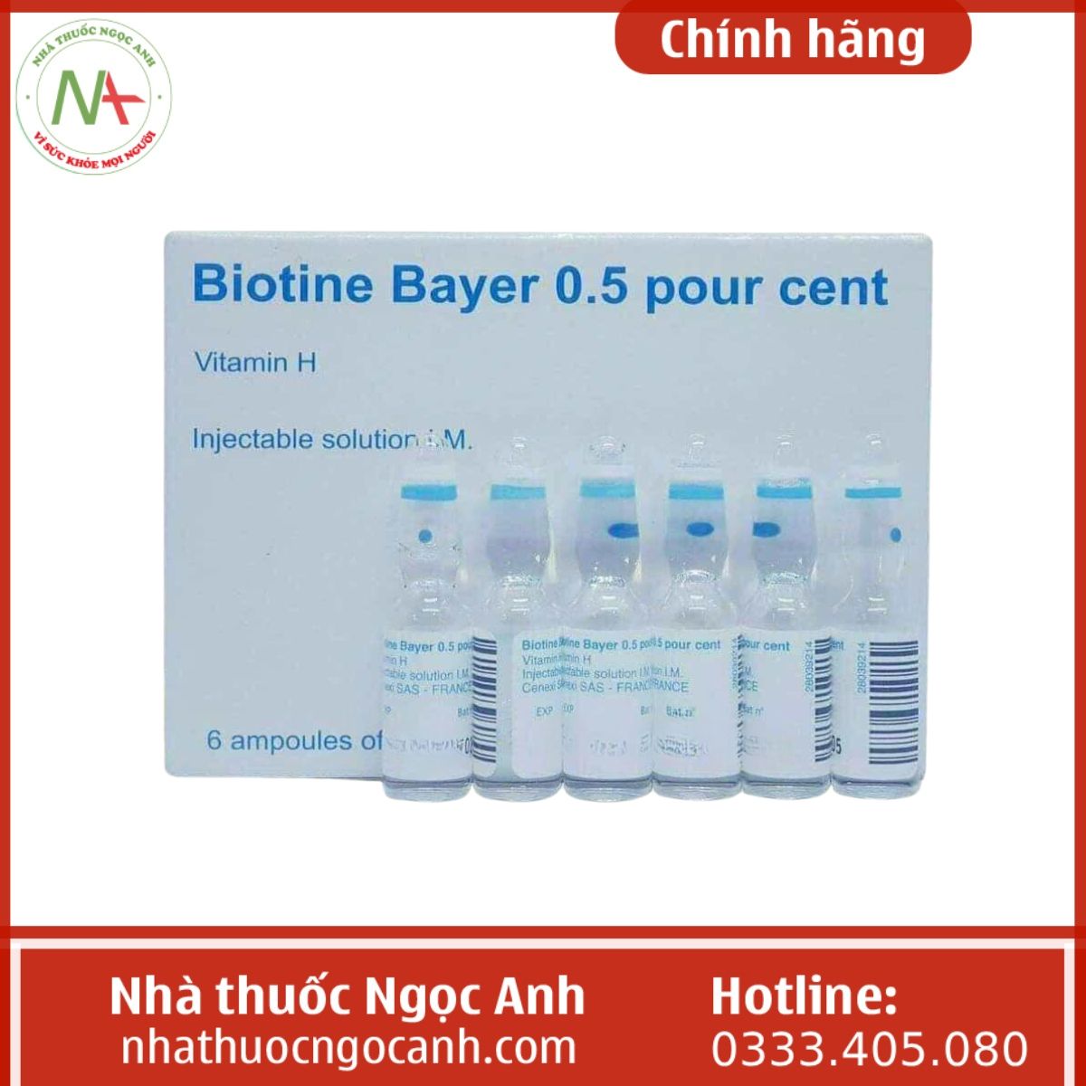 Thuốc Biotine Bayer 0.5 pour cent giá bao nhiêu, mua ở đâu?