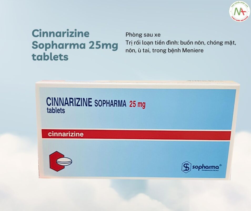 Thuốc Cinnarizine Sopharma 25mg tablets là thuốc gì, giá bao nhiêu, có ...