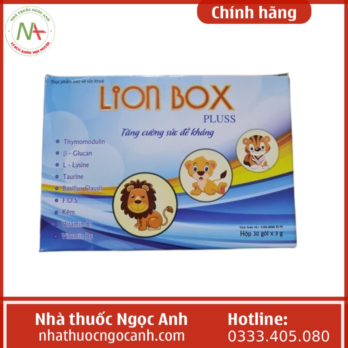 Lion Box Pluss - Hỗ trợ tăng sức đề kháng, kích thích trẻ ăn ngon miệng