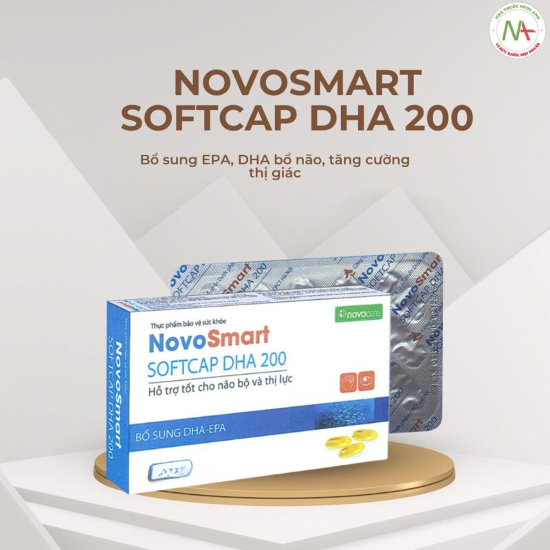Viên uống bổ mắt NovoSmart softcap DHA 200 giá bao nhiêu, mua ở đâu?