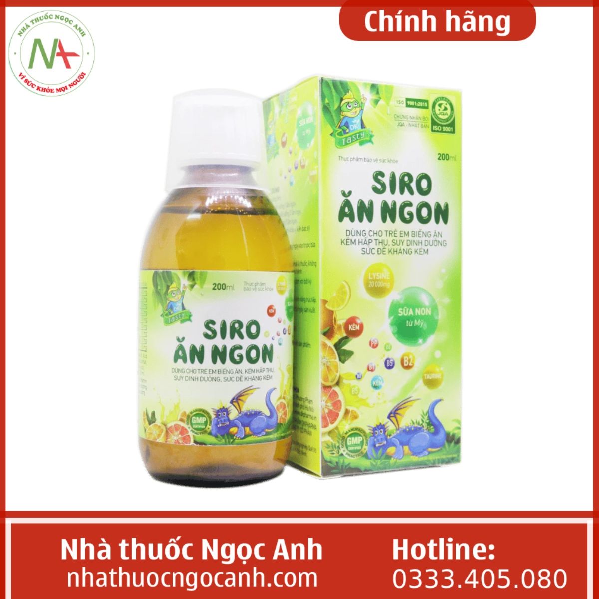 Siro ăn ngon DK Pharma bổ sung kẽm, vitamin kích thích trẻ ăn ngon ...
