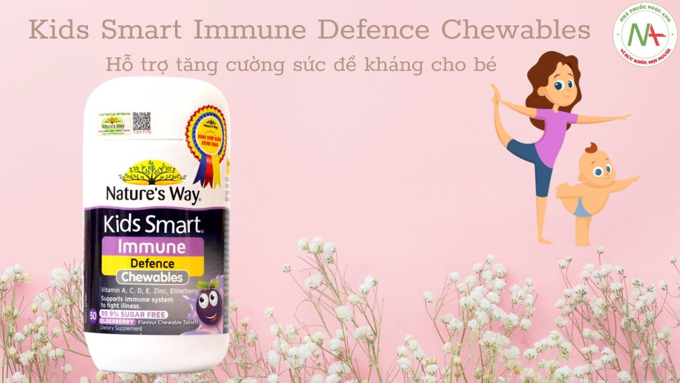 Thuốc Nature's Way Kids Smart Immune Defence Chewables là gì, giá bao ...