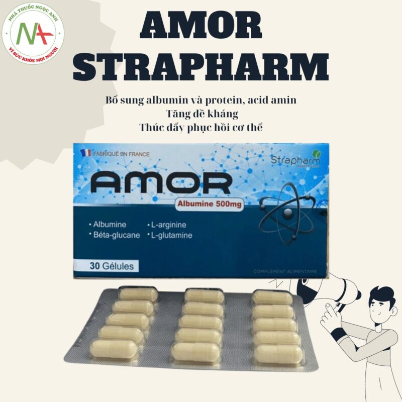Amor Strapharm có tốt không, có tác dụng gì, giá bao nhiêu, mua ở đâu?