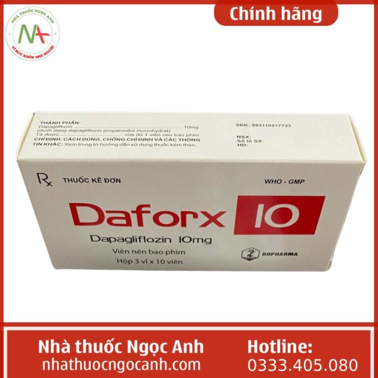 Thuốc Daforx 10 là thuốc gì, mua ở đâu chính hãng?