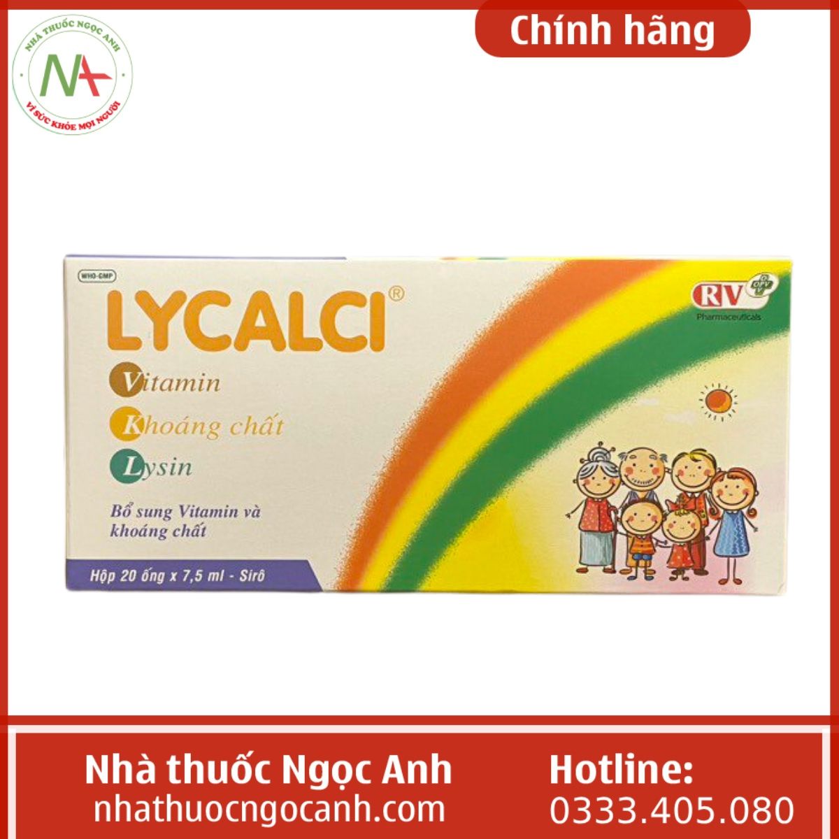 Thuốc Lycalci 7,5ml là thuốc gì, uống như thế nào, giá bao nhiêu, mua ở ...