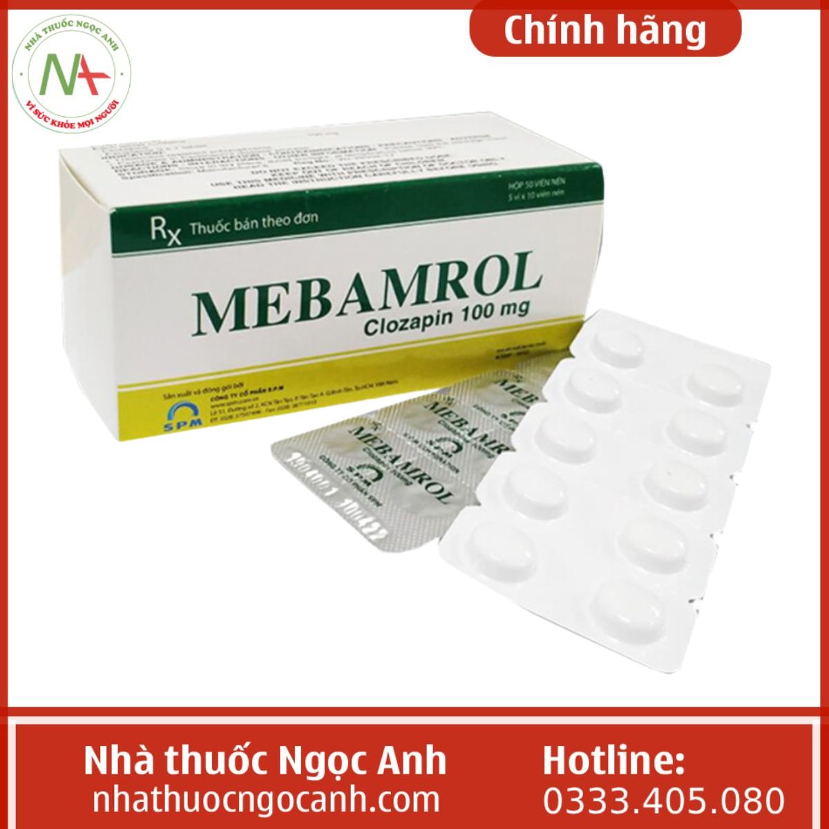 Thuốc Mebamrol 100mg là thuốc gì, giá bao nhiêu?