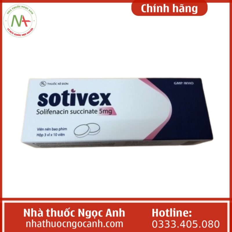 Thuốc Sotivex 5mg có tác dụng gì, giá bao nhiêu, mua ở đâu?