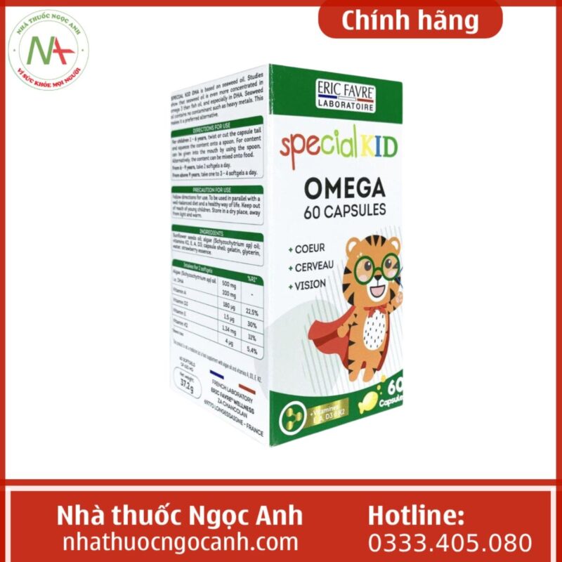 Special Kid Omega Capsules 60 viên giá bao nhiêu, có tốt không , mua ở đâu?