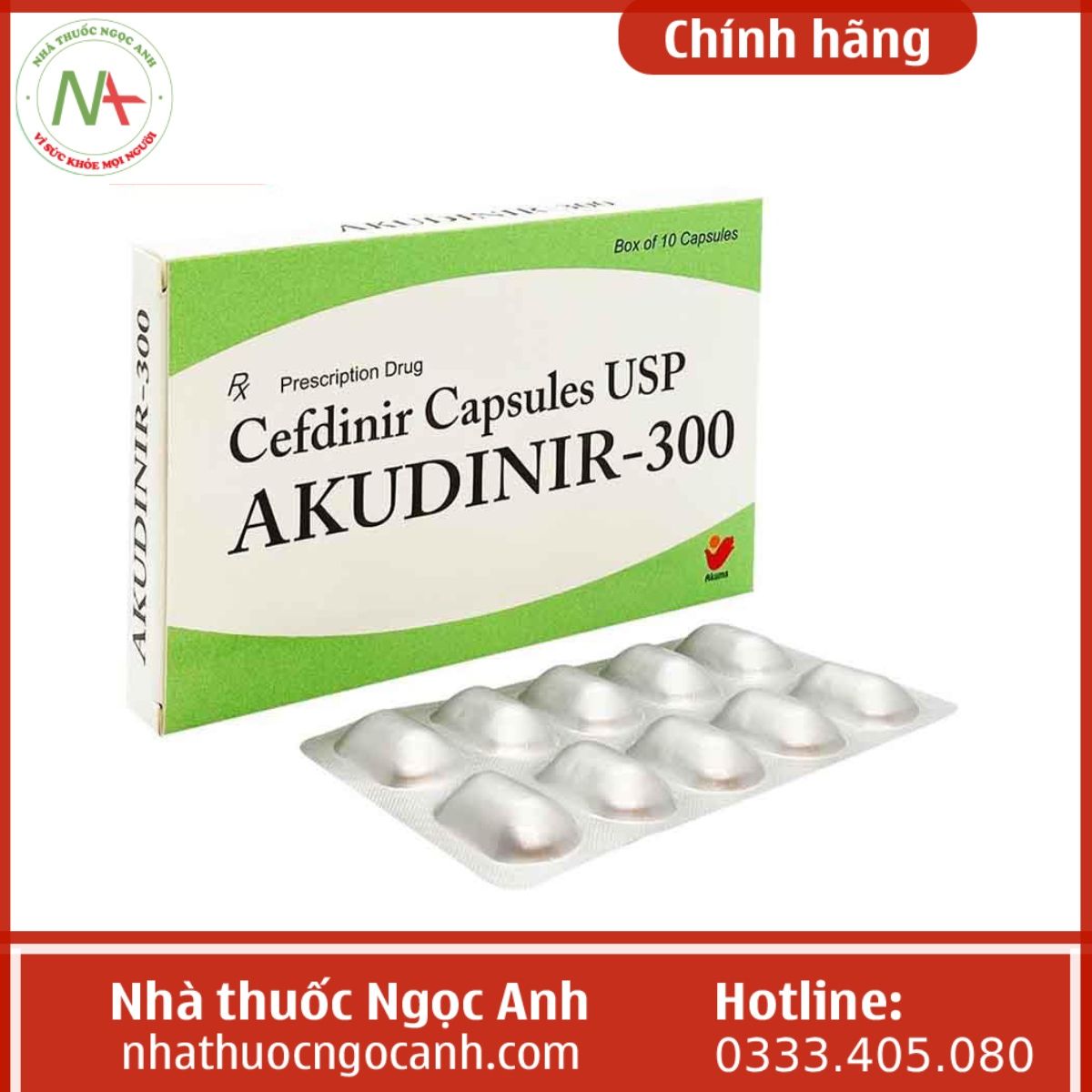 Thuốc Akudinir-300 là thuốc gì, giá bao nhiêu, mua ở đâu