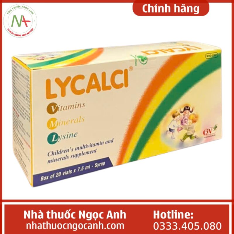 Thuốc Lycalci 7,5ml là thuốc gì, uống như thế nào, giá bao nhiêu, mua ở ...