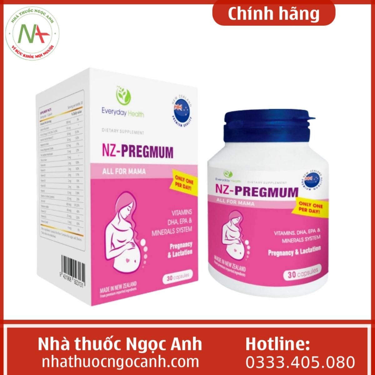 Thuốc NZ-Pregmum có tốt không, giá bao nhiêu, mua ở đâu
