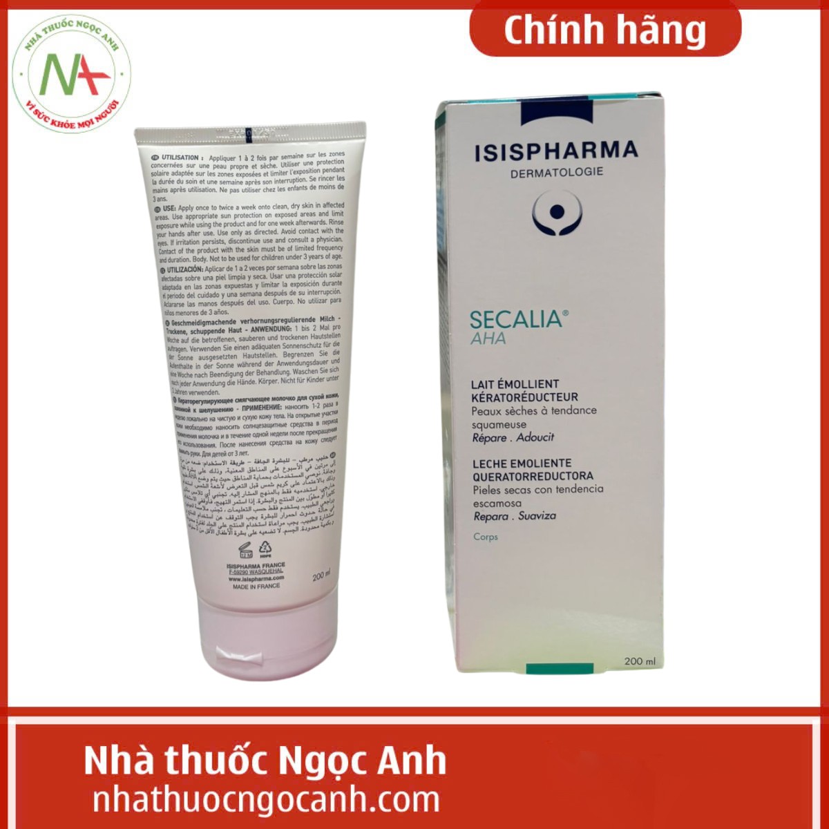 Kem ISISPharma Secalia AHA 200ml có tác dụng gì, cách sử dụng, có tốt ...