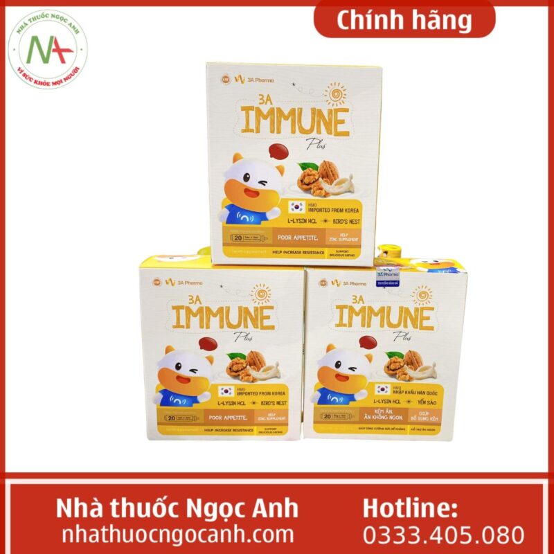 3A Immune Plus có tốt không, có tác dụng gì, giá bao nhiêu, mua ở đâu?