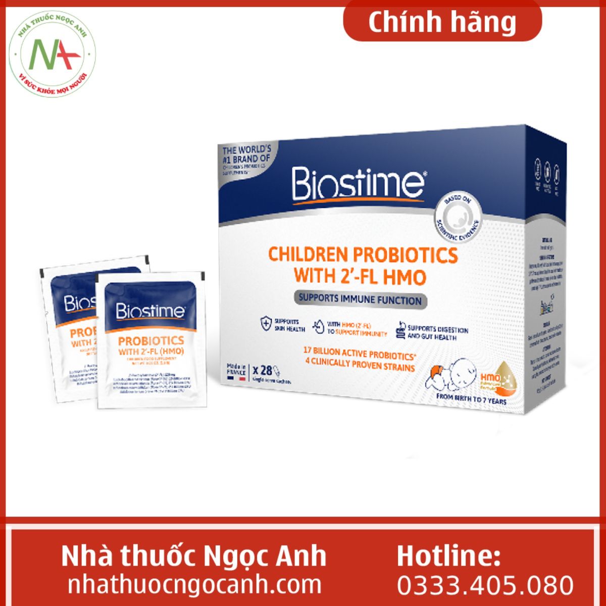 Biostime Children Probiotics With 2’-FL HMO có tốt không, giá bao nhiêu?