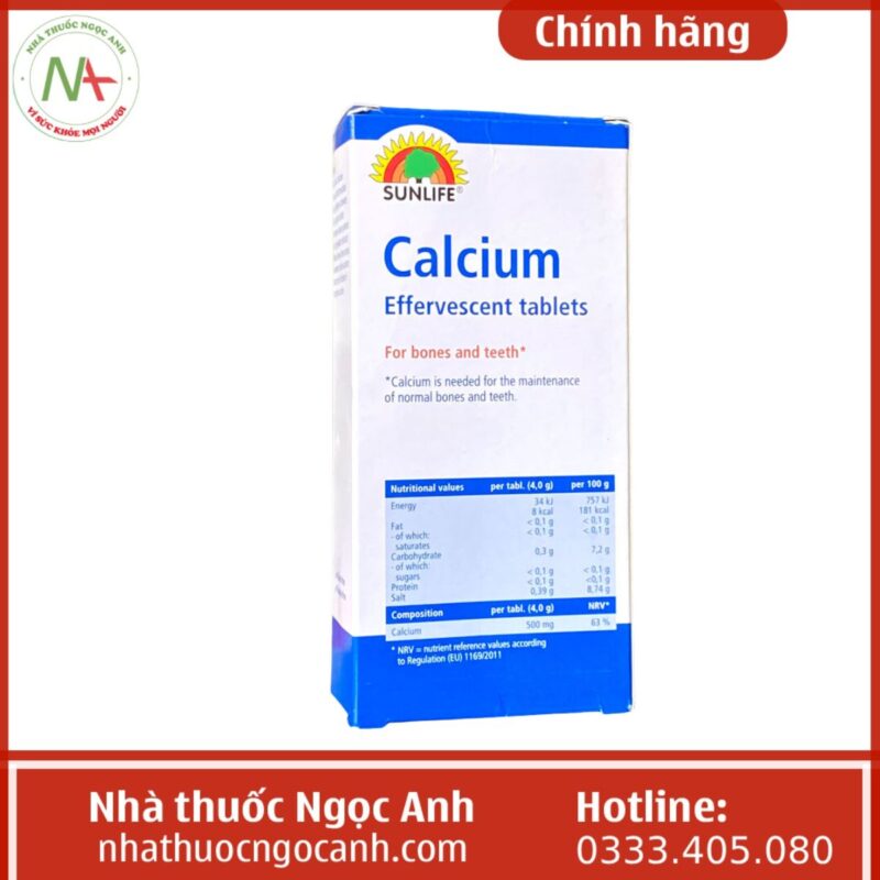 Calcium Effervescent Tablets có tốt không, giá bao nhiêu, mua ở đâu?