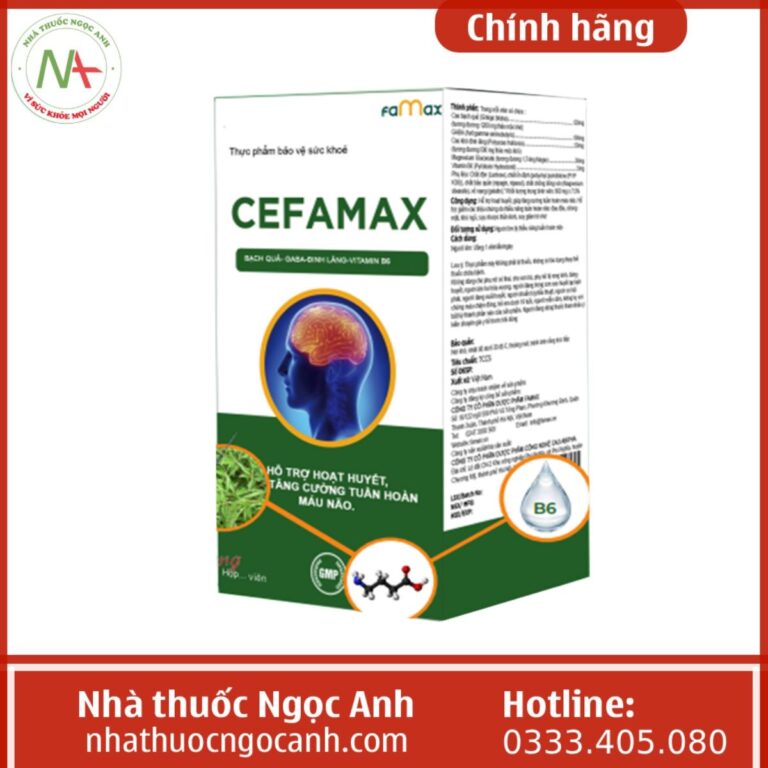 Viên uống Cefamax Famax có tác dụng gì, giá bao nhiêu, mua ở đâu?
