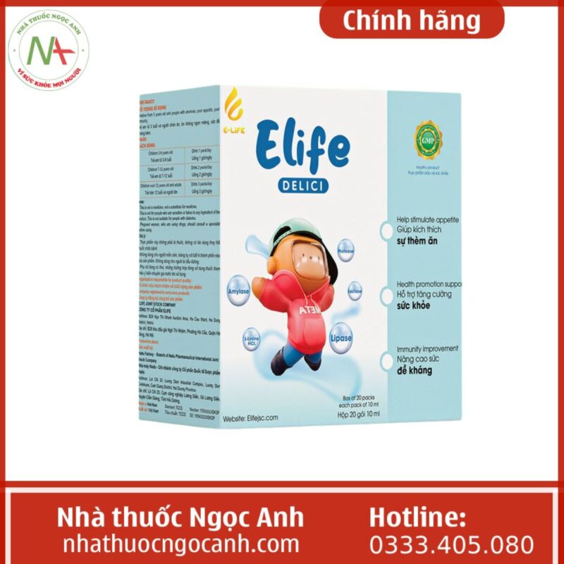 Elife Delici có tác dụng gì, có tốt không, giá bao nhiêu, mua ở đâu?