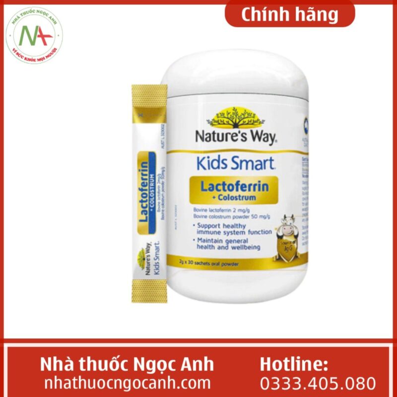 Bột tăng đề kháng Nature's Way Kids Smart Lactoferrin + Colostrum giá ...