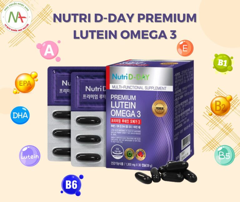 Nutri D-Day Premium Lutein Omega 3 có tốt không, giá bao nhiêu, mua ở đâu?