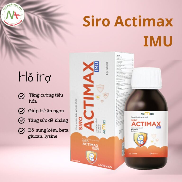 Siro Actimax IMU có tác dụng gì, có tốt không, giá bao nhiêu?