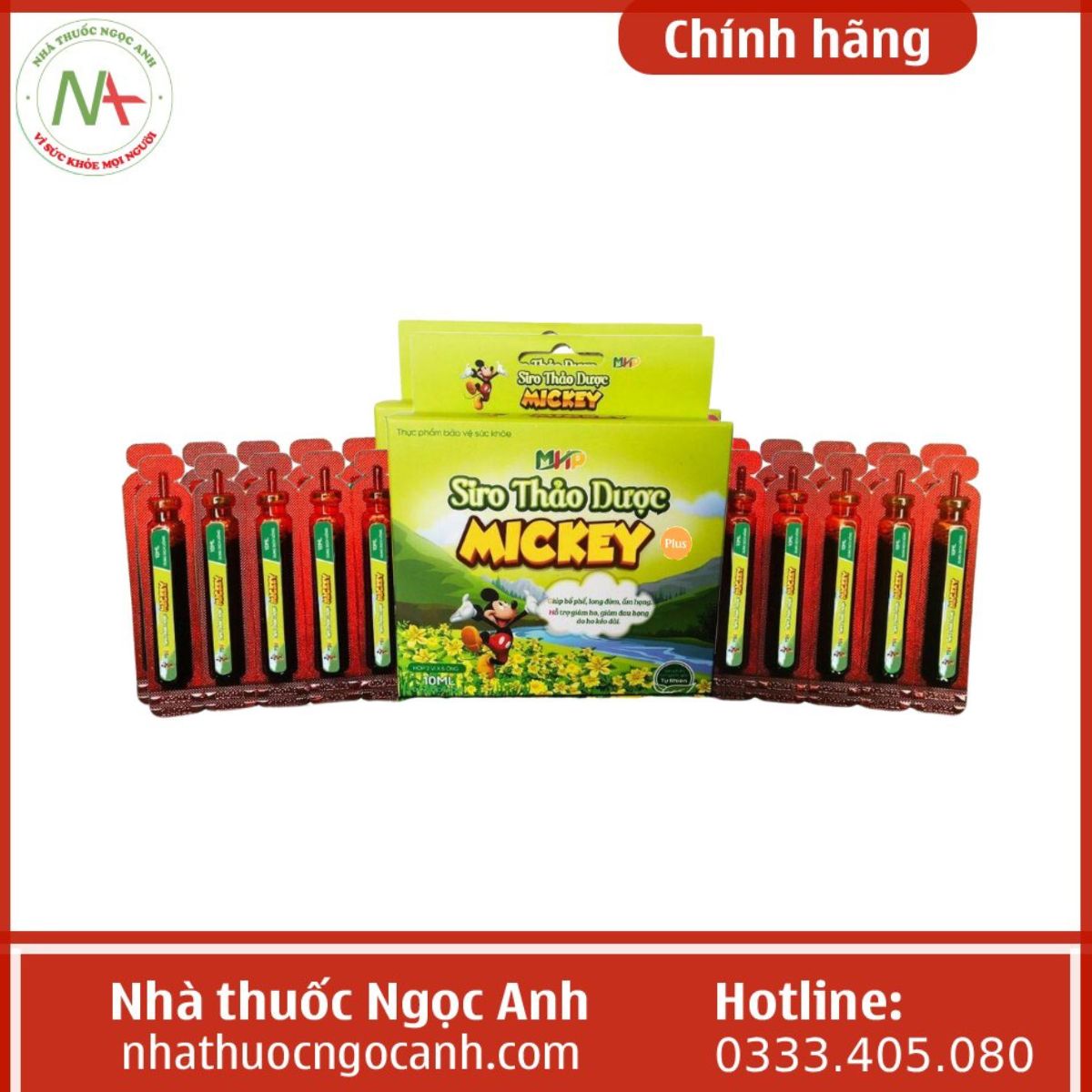 Siro Thảo Dược Mickey Plus có tốt không, giá bao nhiêu, mua ở đâu?