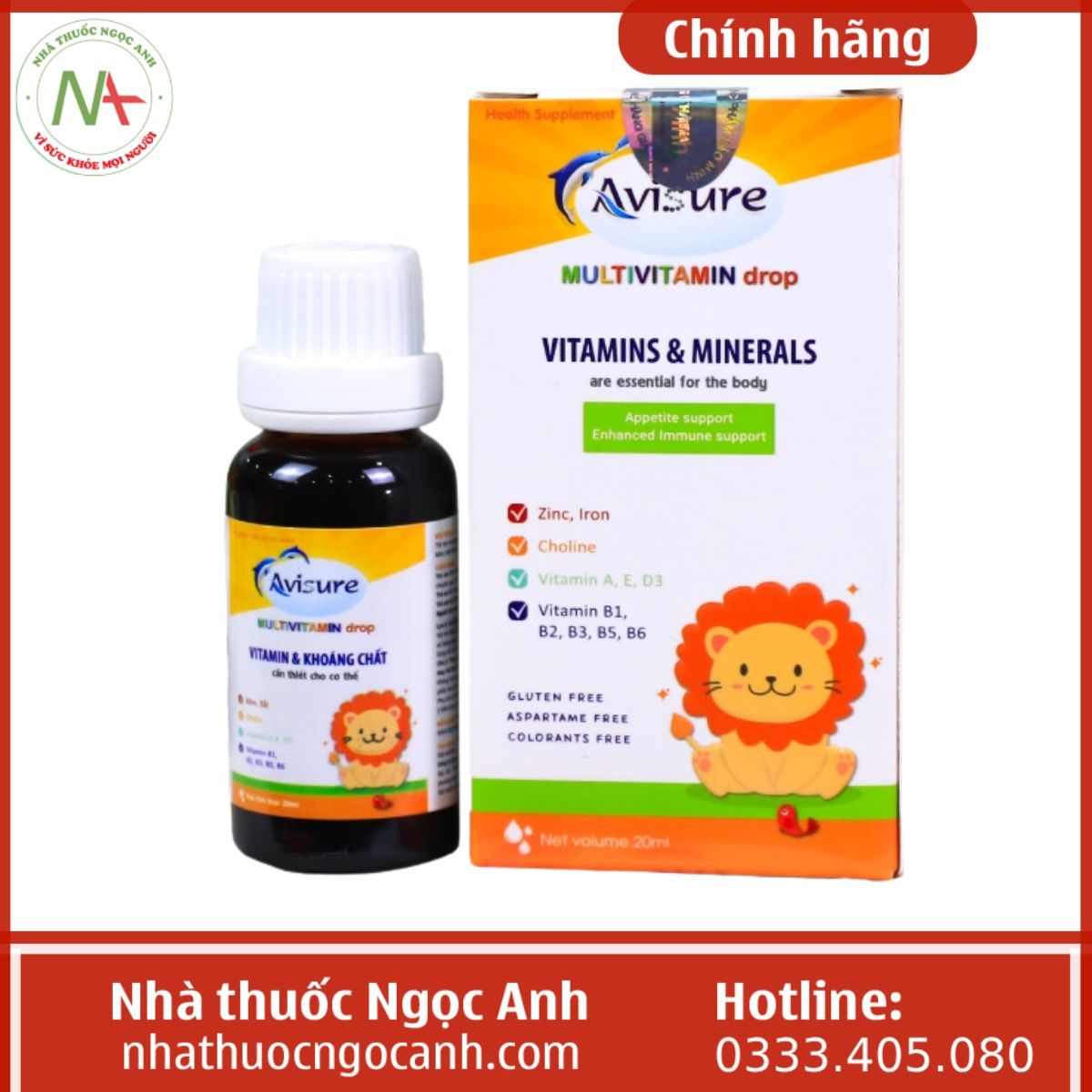 Avisure Multivitamin Drop có tốt không, giá bao nhiêu, mua ở đâu?