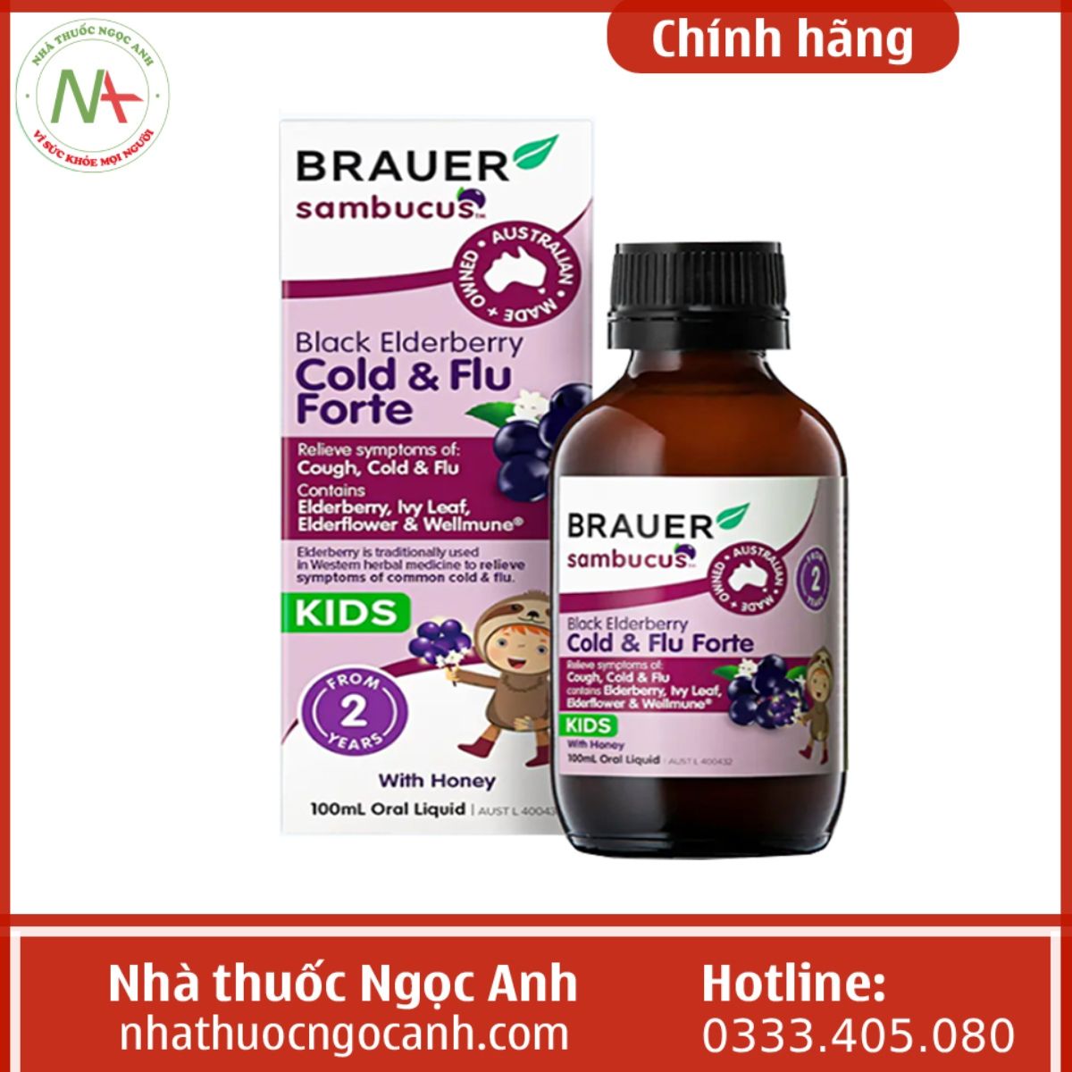 Black Elderberry Cold & Flu Forte có tốt không, giá bao nhiêu?