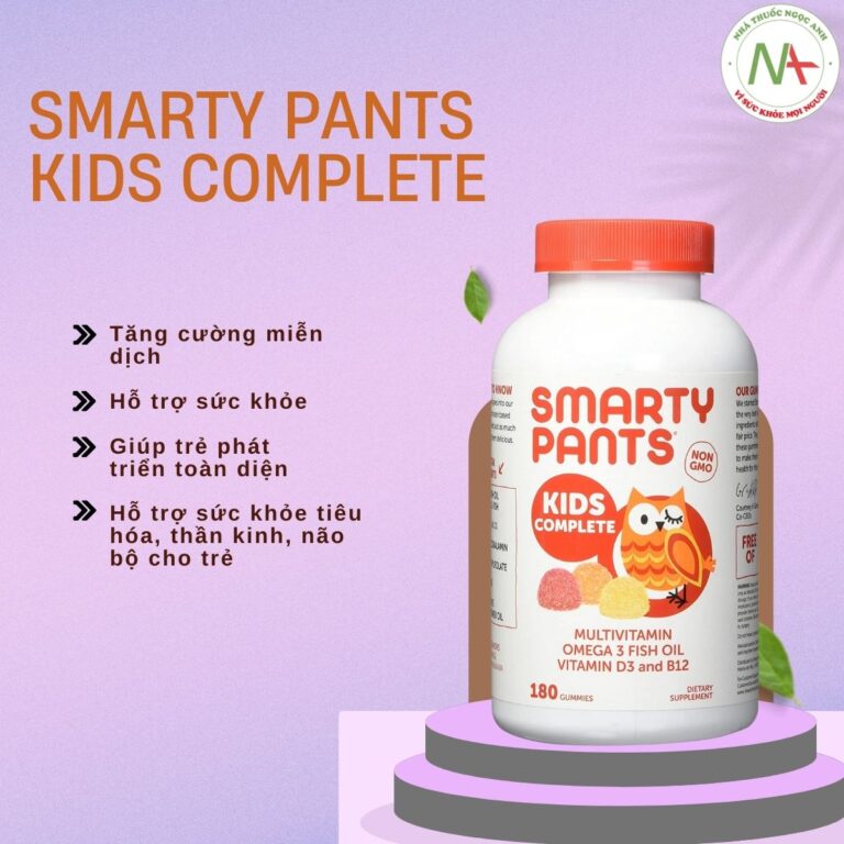 Kẹo dẻo Smarty Pants Kids Complete 180 viên có công dụng gì, giá bao nhiêu?